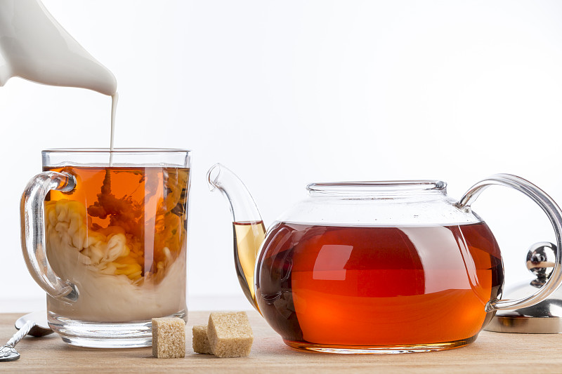 杯牛奶红茶巧克力糖皮褐色水平画幅无人热饮奶油方糖摄影素材汇图网